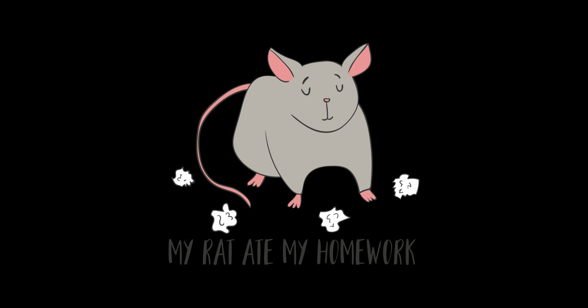My Rat Ate My Homework! - My Rat Ate My Homework - Tapestry | TeePublic