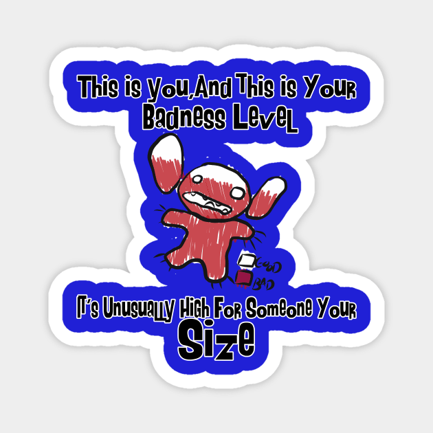 Lilo and Stitch Badness Level - Lilo And Stitch - Magnet | TeePublic