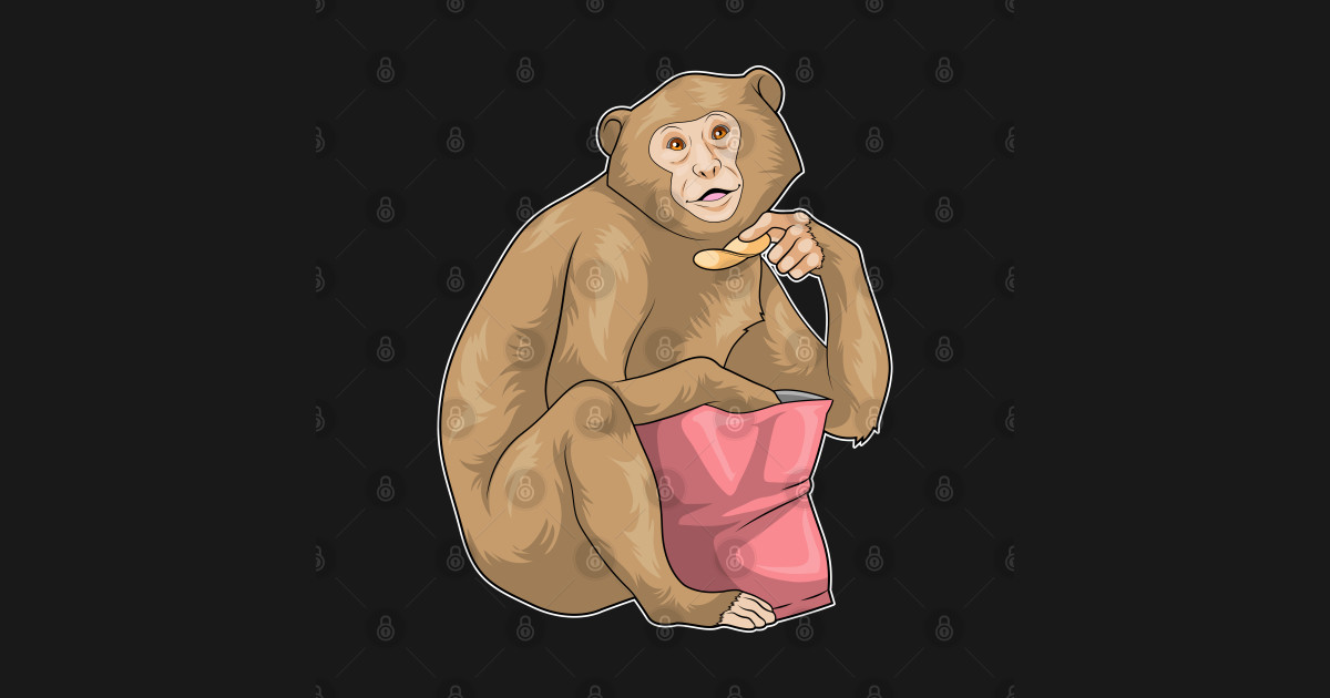 Monkey Chips Bag of Chips - Monkeys - T-Shirt | TeePublic