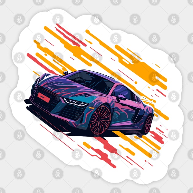 Audi R8 Car classic - Audi R8 - Sticker | TeePublic