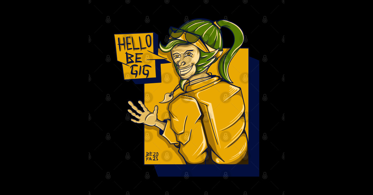 HELLO BEGIG CARTOON - Monkey - Sticker | TeePublic