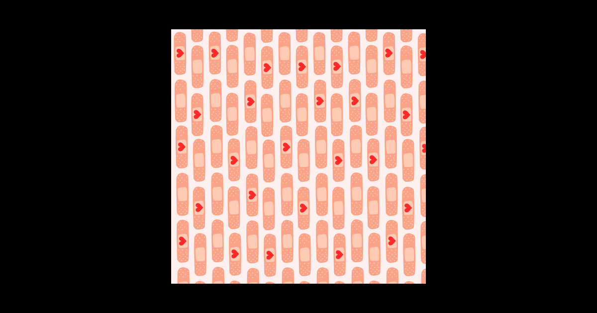 Cute Nurse Pattern with Bandages - Cute Nurse Pattern - Sticker | TeePublic