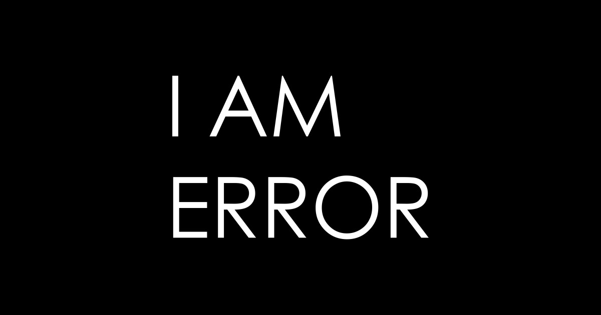 I Am Error - Zelda - Sticker | TeePublic