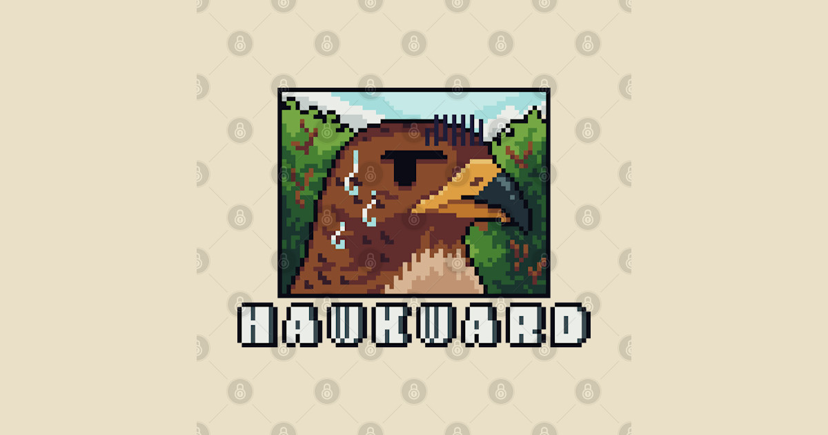 Pixel Hawk - Pixel Hawk - T-Shirt | TeePublic