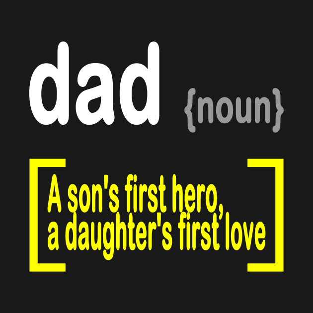 Dad {noun} - Dad Noun - T-Shirt | TeePublic