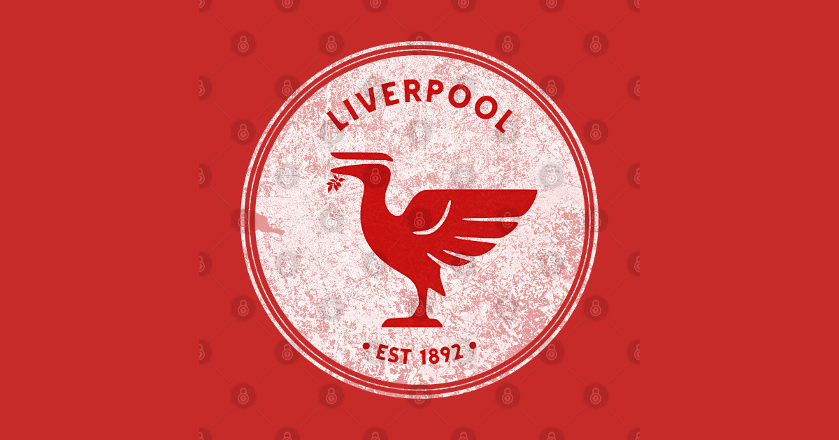 Liverpool Liverbird BIG Vintage Retro RED - Liverpool - T-Shirt | TeePublic
