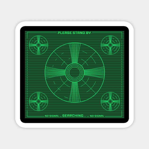Vintage tv test pattern screen - Tv - Magnet | TeePublic