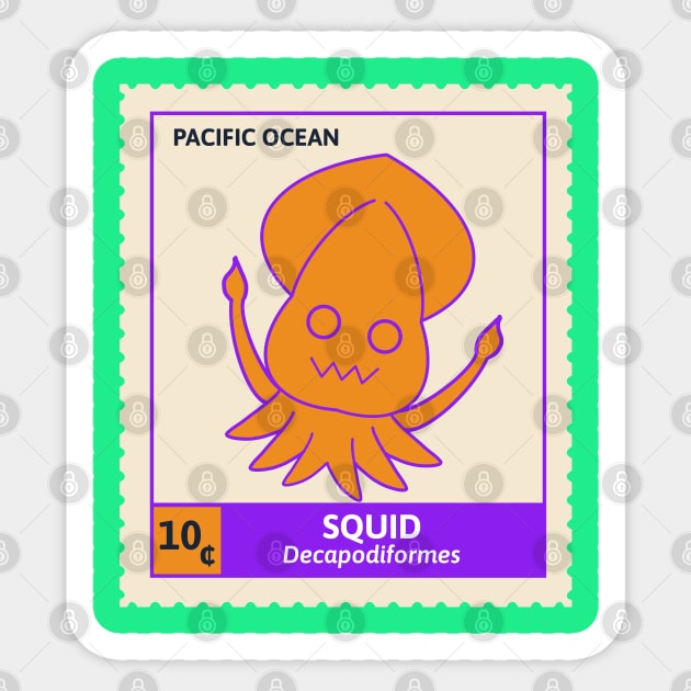 squid and stamp