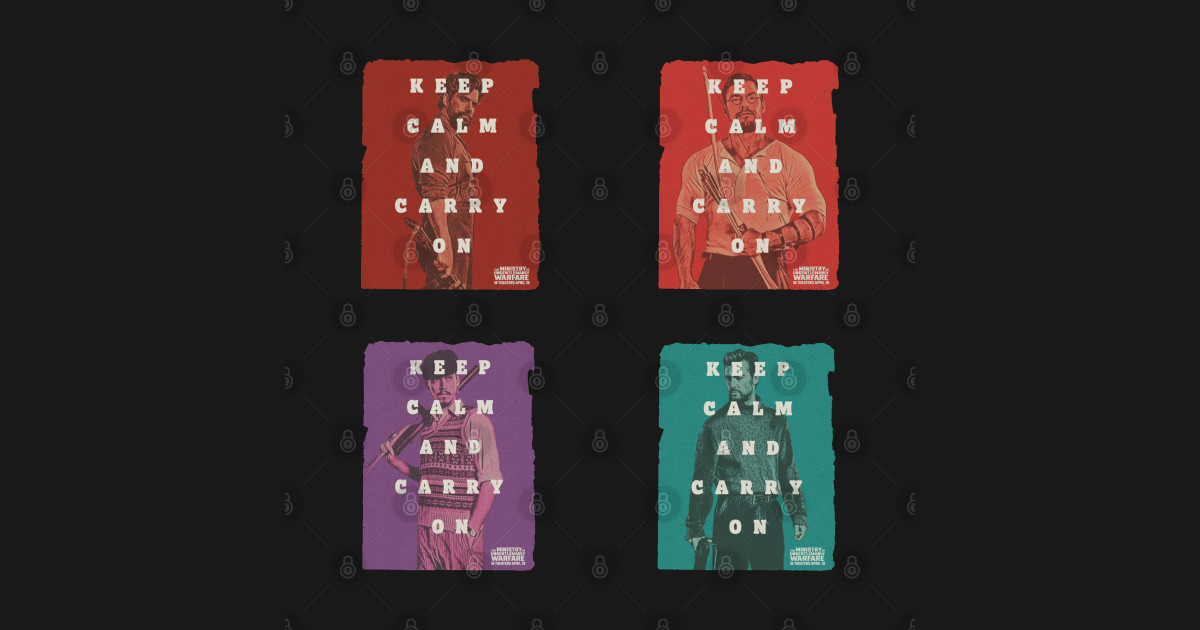 Keep Calm And Carry On x4 STICKERS Henry cavill Alan ritchson Alex ...