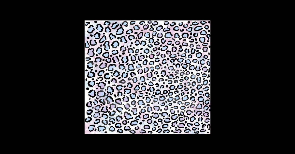 watercolor wild cat pattern - Watercolor - Sticker | TeePublic