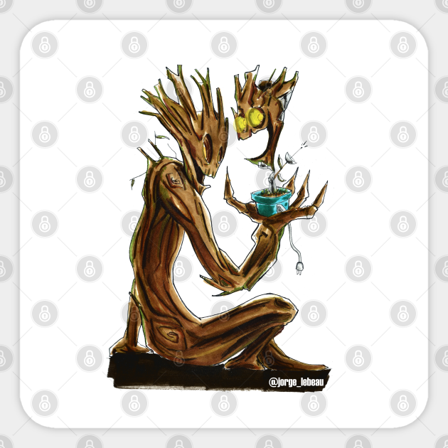groot & light groot guardians of the galaxy - Guardians Of The Galaxy ...