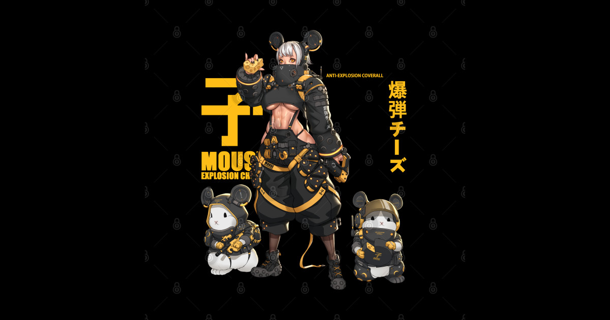 Mouse Explosion Cheese - Anime - Sticker | TeePublic