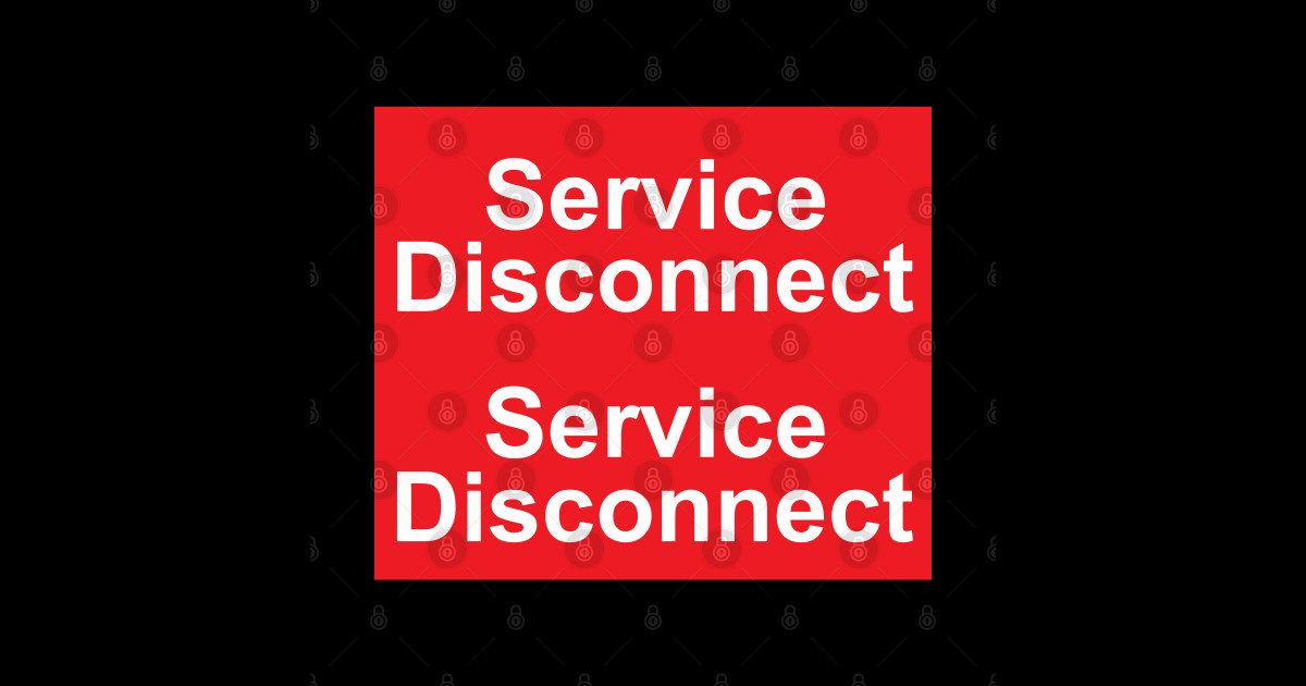 Electric Service Disconnect Sticker - Service Disconnect Sticker ...