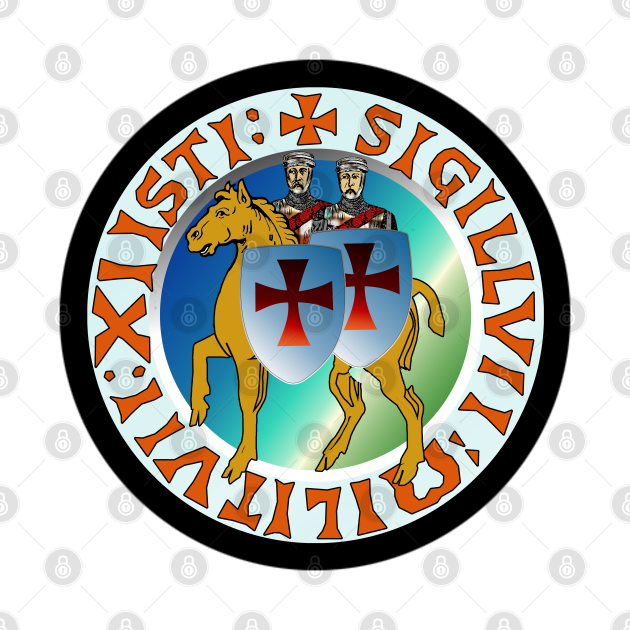 Knights Templar Seal - Knights Templar - Crewneck Sweatshirt | TeePublic