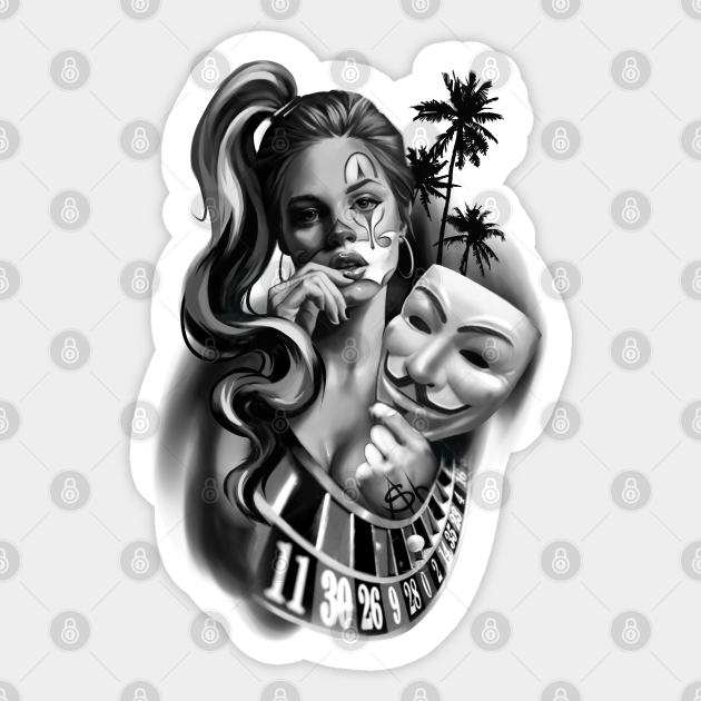Chicano girl - Chicano - Sticker | TeePublic