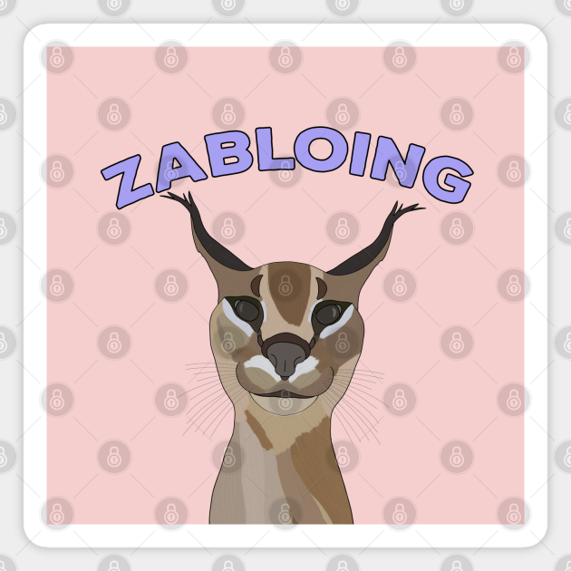 Zabloing Cat Meme - Zabloing Floppa Cat - Magnet | TeePublic