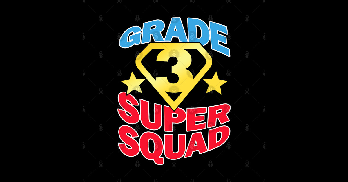 Grade 3 Super Squad Superhero Teacher Team - Teacher Team - Pin | TeePublic