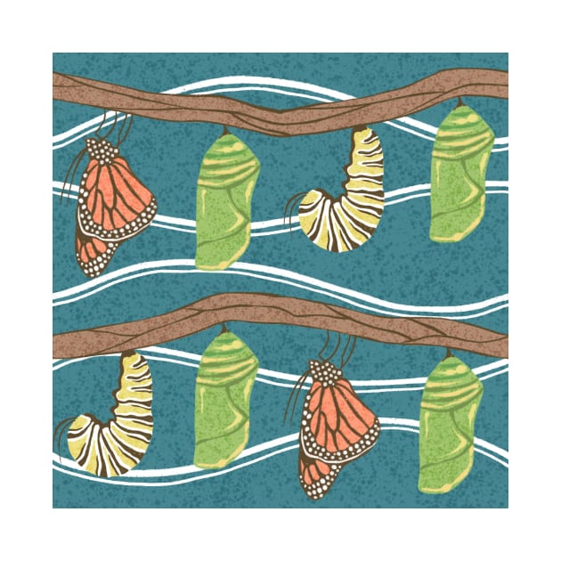 Butterfly metamorphosis pattern - Butterfly - T-Shirt | TeePublic