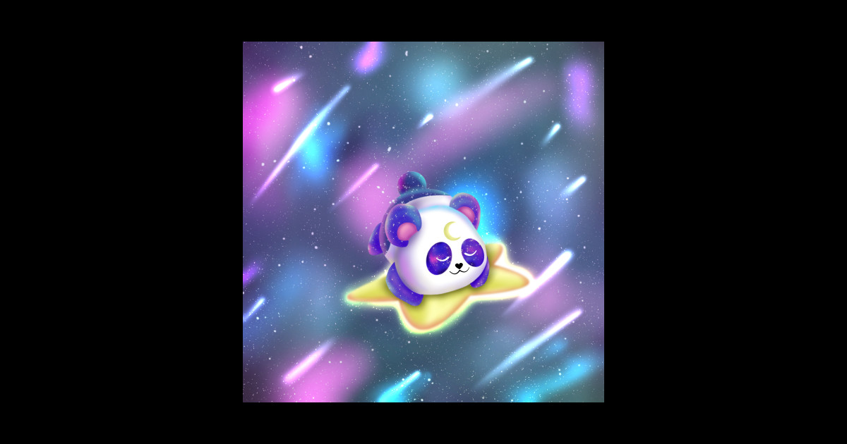 Cute Galaxy Panda - Galaxy Panda - Sticker | TeePublic