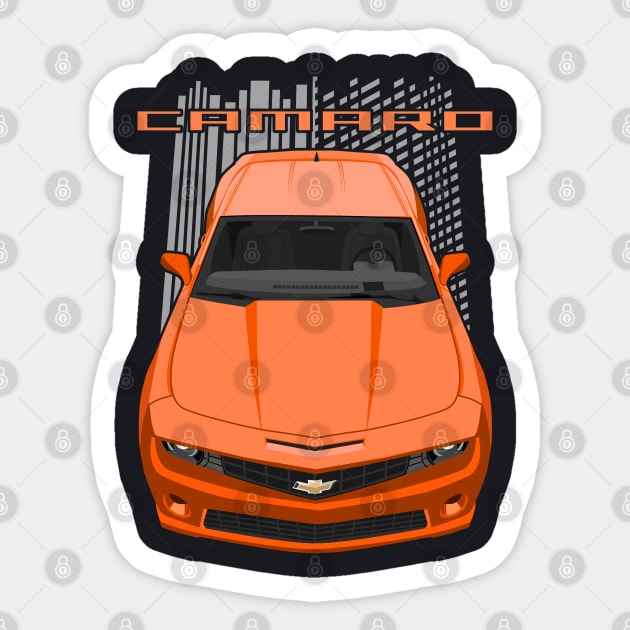 Camaro SS 5th gen - orange - Camaro 5th Gen - Sticker | TeePublic
