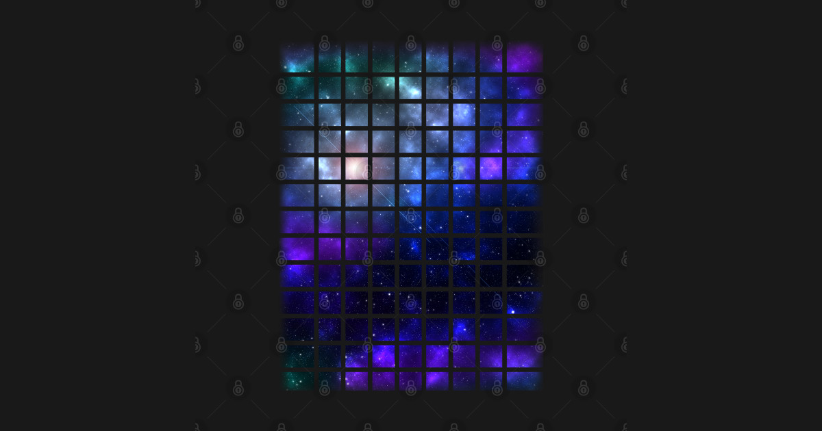 Galaxy Grid - Galaxy - T-Shirt | TeePublic