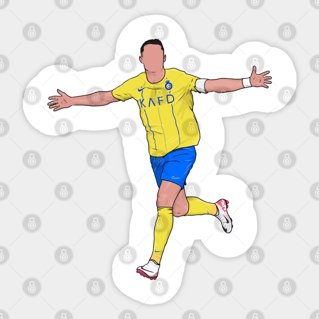 Cristiano Ronaldo Al Nassr Football Player - Ronaldo - Sticker | TeePublic
