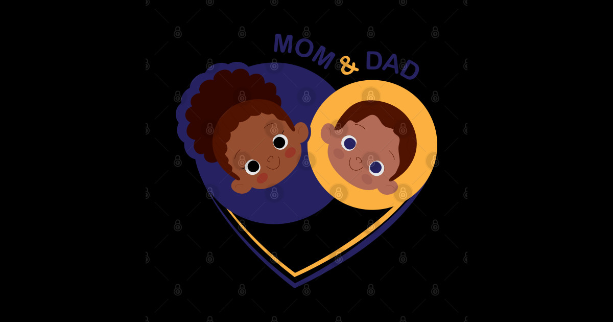 MOM & DAD - Mom And Dad - Sticker | TeePublic