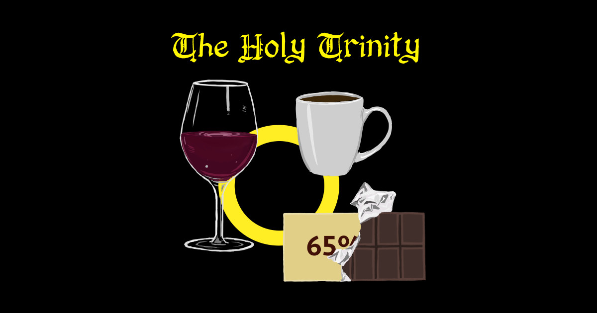 The Holy Trinity - Wine - Sticker | TeePublic