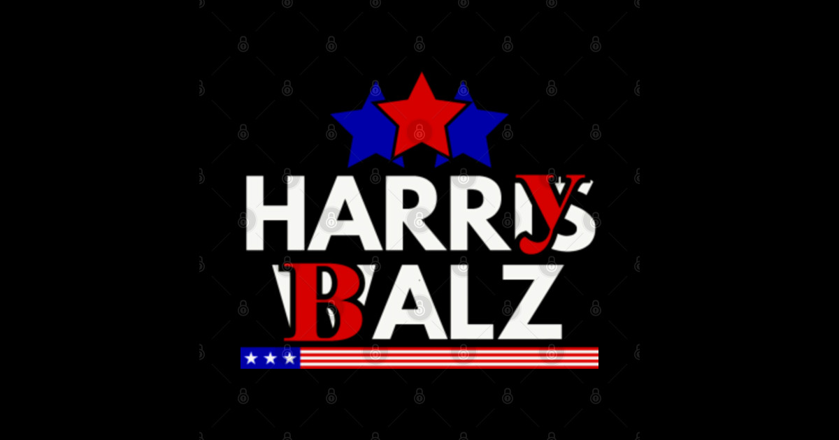 Harris Walz 24 Harry Balz 2024 Meme Democratics - Harry Balz - Sticker ...