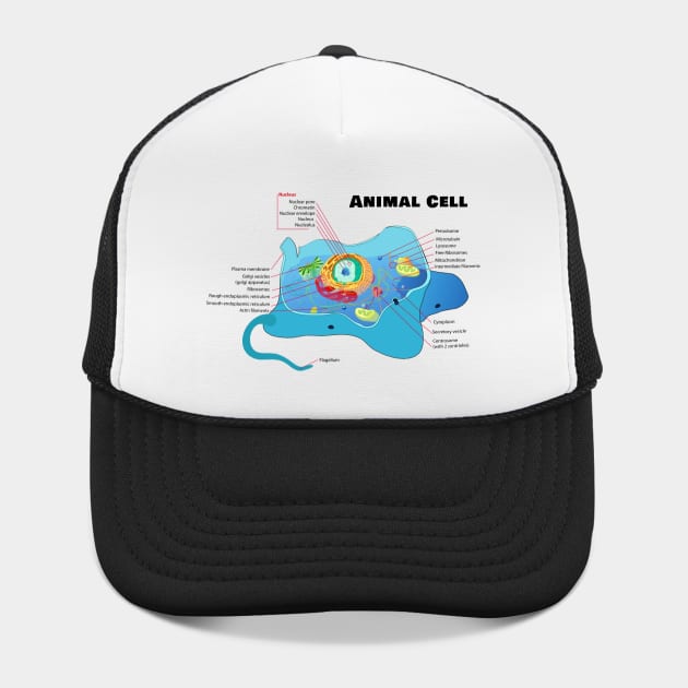 Structure of a Typical Animal Cell - Cells - Hat | TeePublic