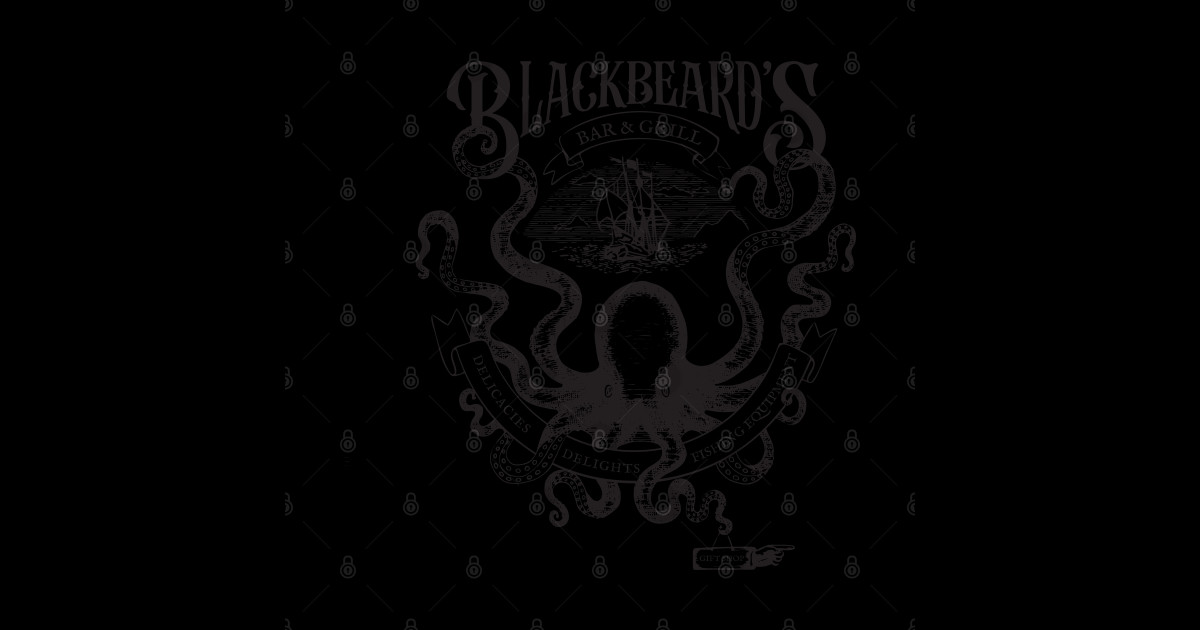 Blackbeard's Bar and Grill - Ofmd - Sticker | TeePublic