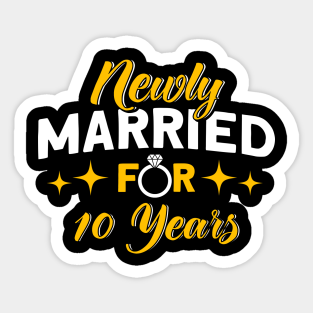 Wedding Anniversary 10th Stickers for Sale | TeePublic