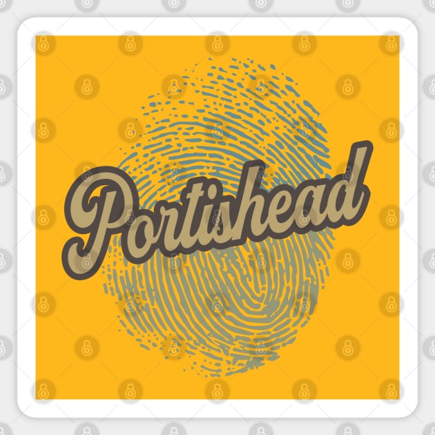 Portishead Fingerprint - Musician - Sticker | TeePublic