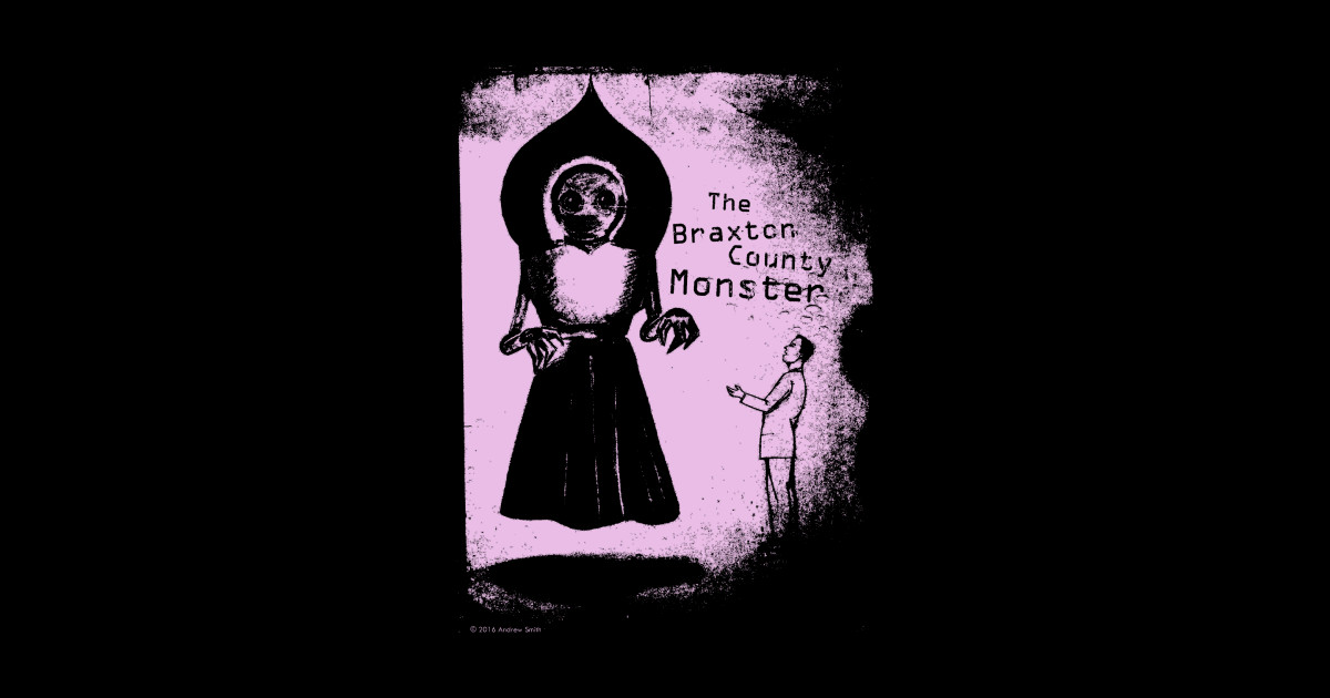 Braxton County Monster #4 Pink - Flatwoods - Sticker | TeePublic