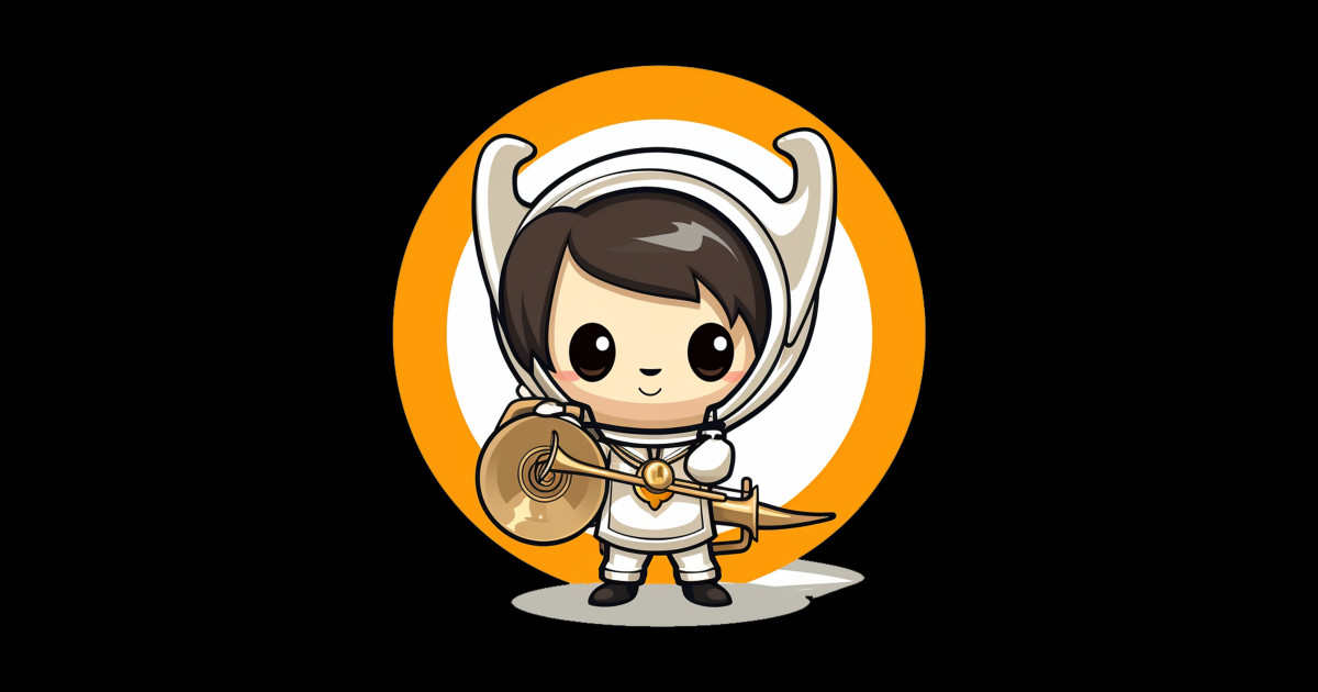 Chibi Boy Playing Trombone - Music Instrument - Posters and Art Prints ...