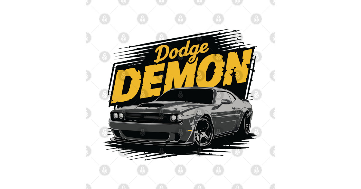 Dodge Challenger SRT Hellcat Demon JDM Retro Vintage Car - Dodge ...