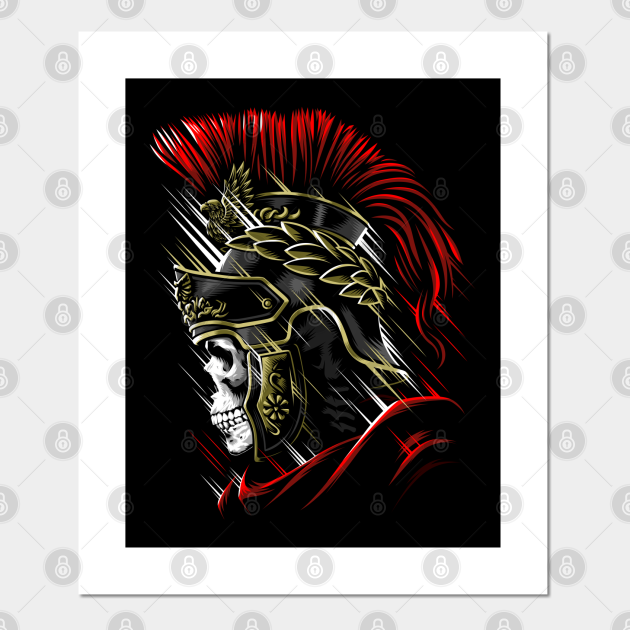 Roman Skull - Skull - Posters and Art Prints | TeePublic