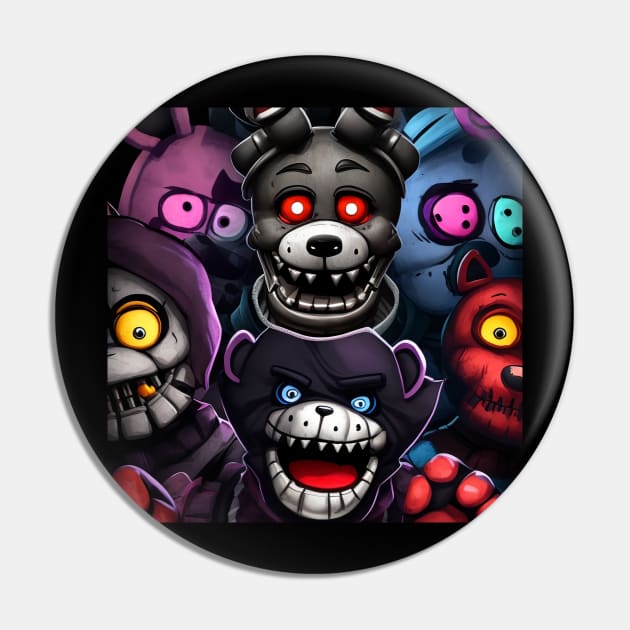 Five Nights At Freddys Five Nights At Freddys Pin Teepublic