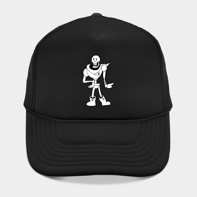 Papyrus Undertale Simple Black and White Design - Undertale - Hat ...