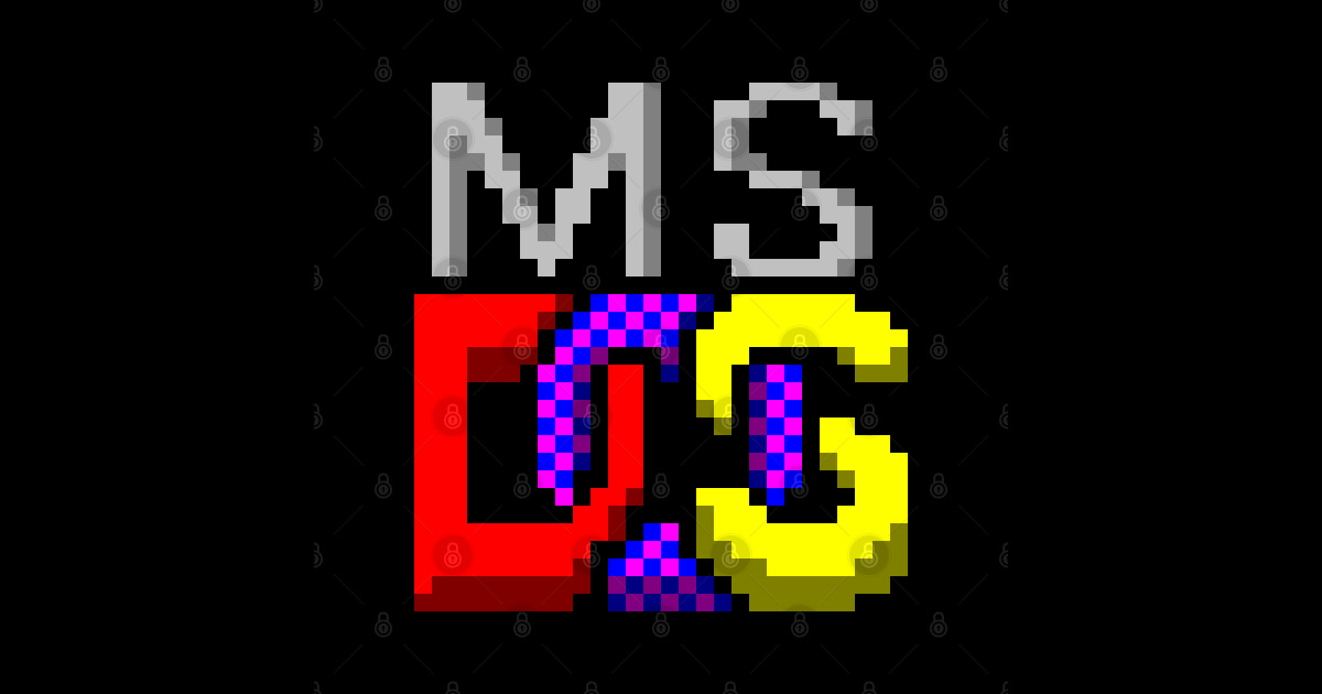 MS-DOS Icon - Dos - Sticker | TeePublic