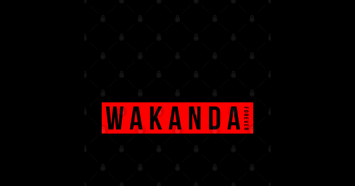 Black Panther WAKANDA FOREVER - Black Panther Wakanda - Sticker | TeePublic