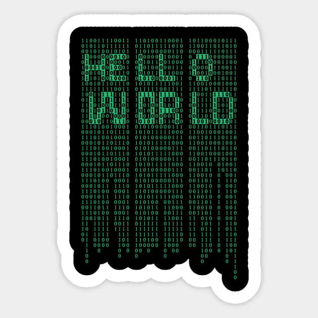 Binary Numbers Hello World - Hello World - Sticker | TeePublic