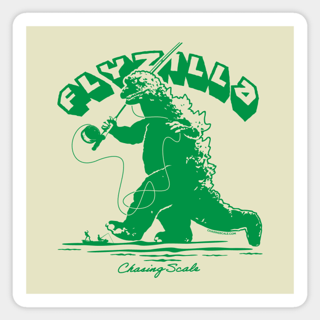 FLYZILLA: Big Adventures in Fly Fishing - Fishing - Sticker | TeePublic