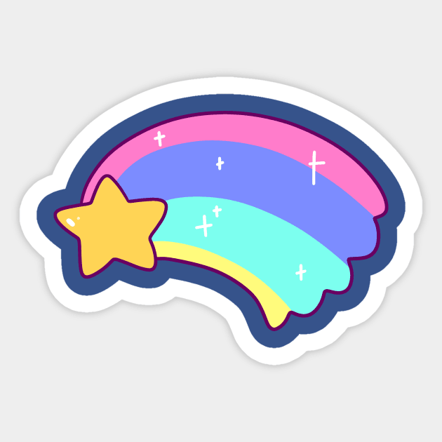 Pastel Shooting Star - Shooting Star - Sticker | TeePublic