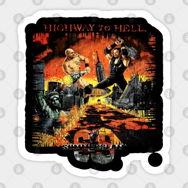 Highway To Hell - Pro Wrestling - Sticker | TeePublic