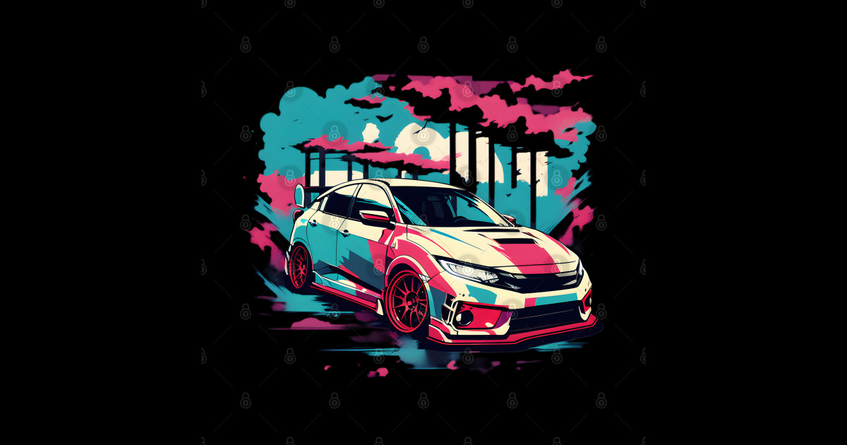 Honda Civic Type R - Honda Civic - Sticker | TeePublic