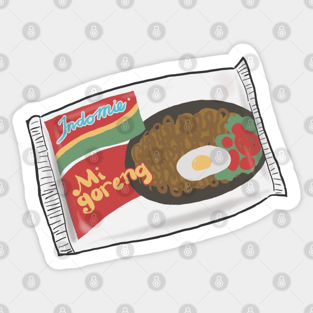 Indomie Goreng - Indomie - Sticker | TeePublic
