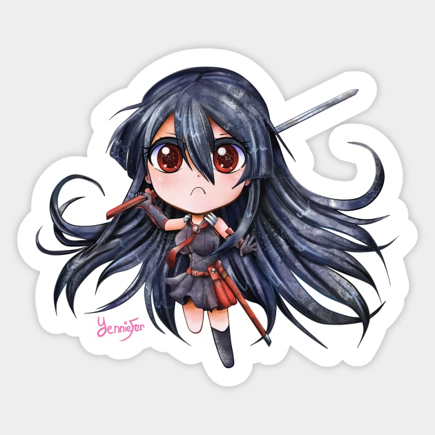 Akame - Akame Ga Kill - Sticker | TeePublic