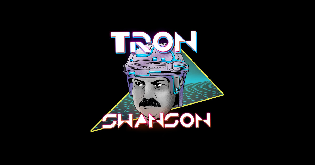Tron Swanson - Parks And Rec - Sticker | TeePublic