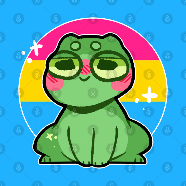 pride frog- Pansexual Variant - Pansexual - Pin | TeePublic